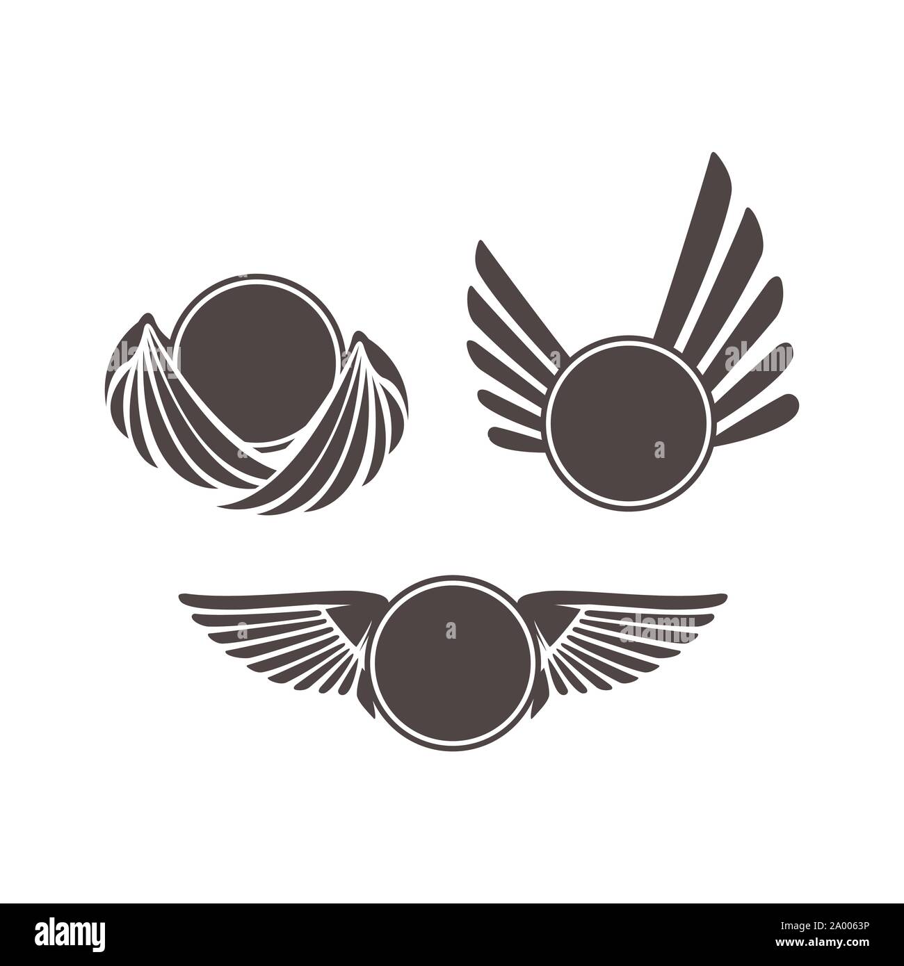 Ailes d'oiseau dessin Banque d'images vectorielles - Alamy