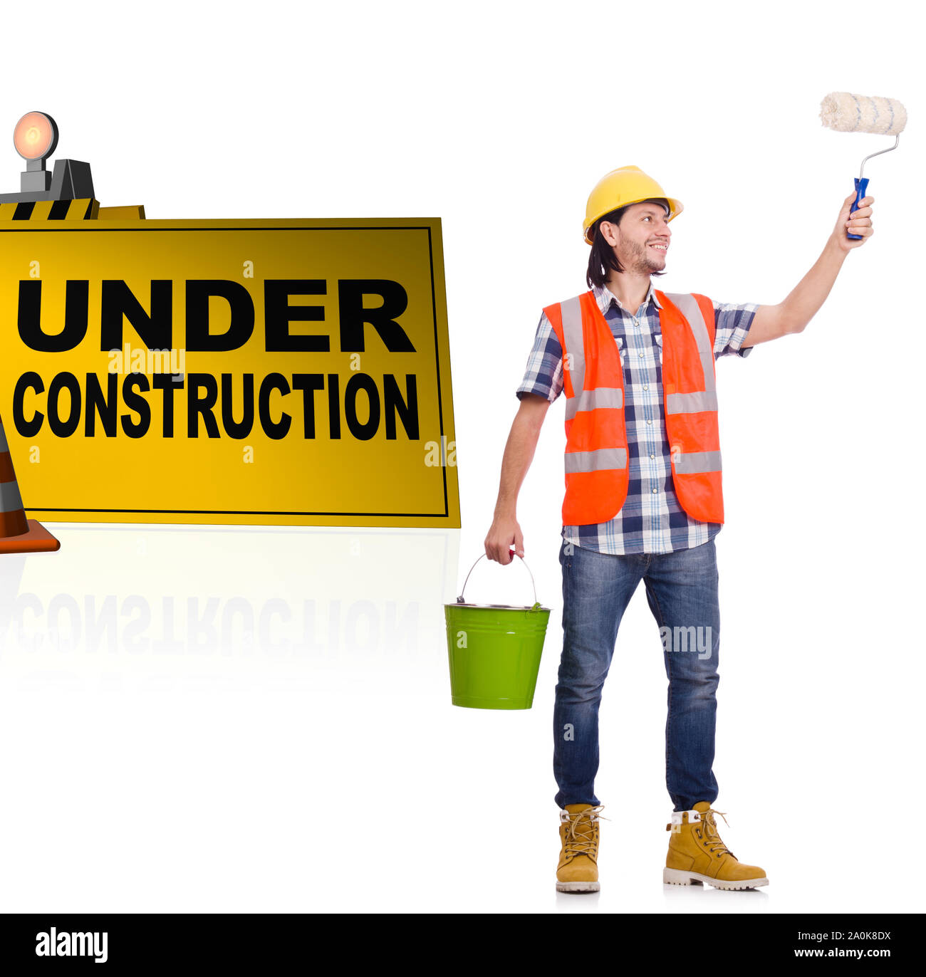 La notion de sous construction pour votre page web Photo Stock - Alamy