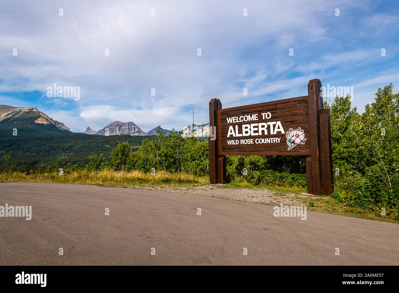Welcome alberta canada sign Banque de photographies et d’images à haute ...