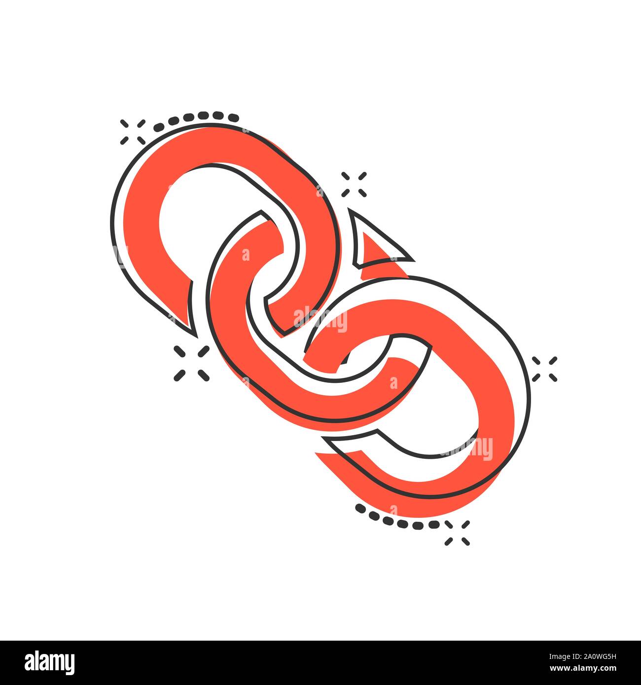 Lien cartoon Banque d'images vectorielles - Alamy