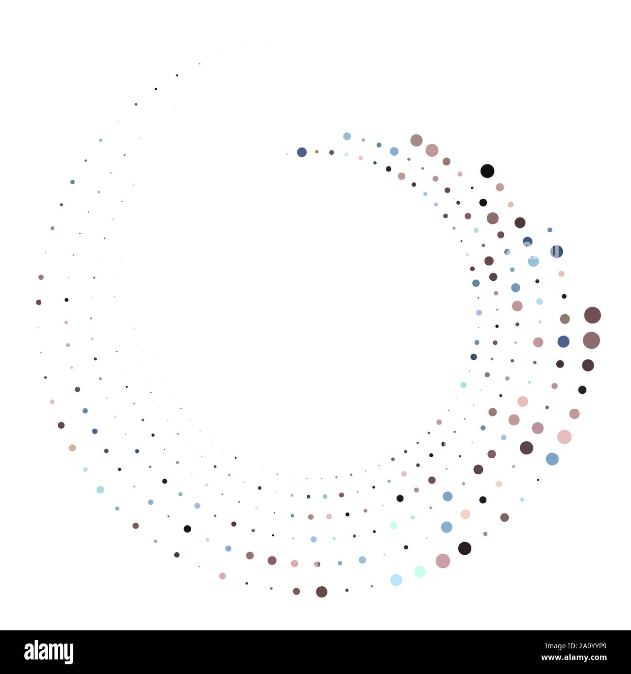 Points à points, aléatoire, demi-teinte de mouchetures cercle ...