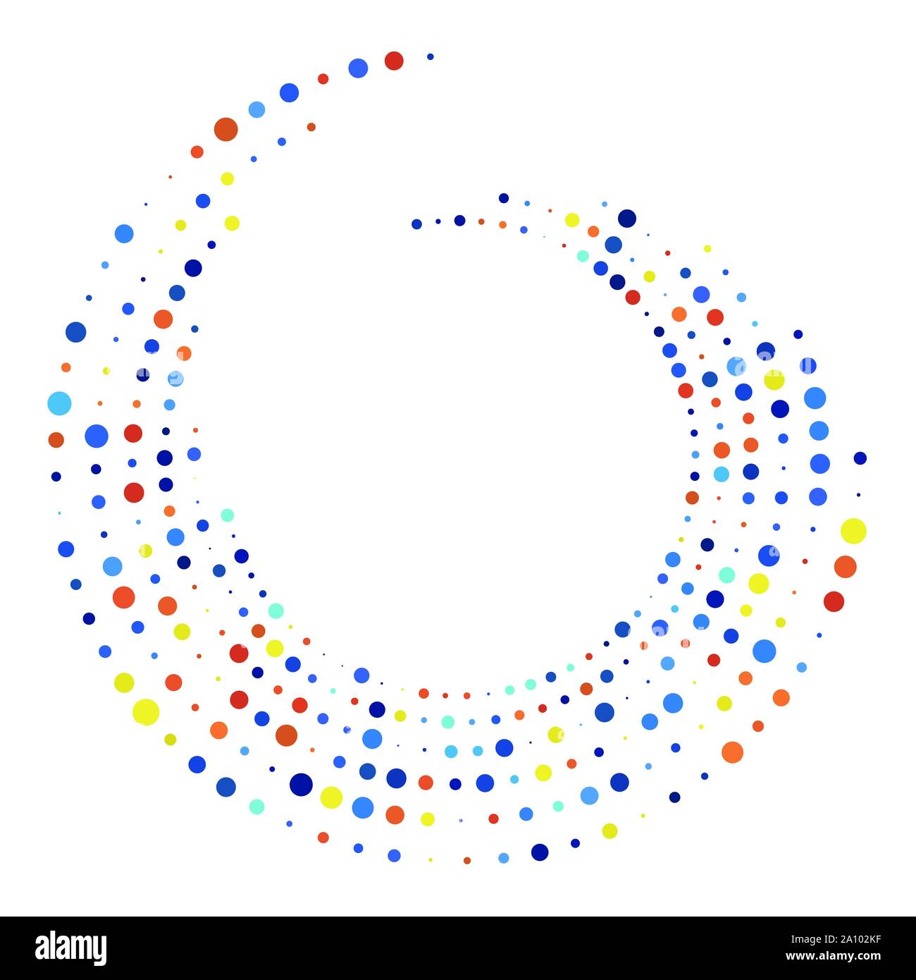 Points à points, aléatoire, demi-teinte de mouchetures cercle ...
