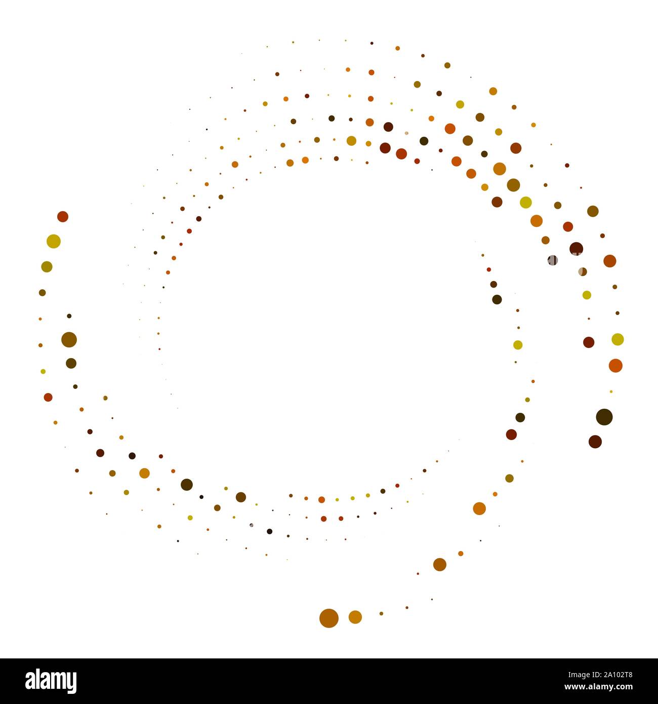 Points à points, aléatoire, demi-teinte de mouchetures cercle ...