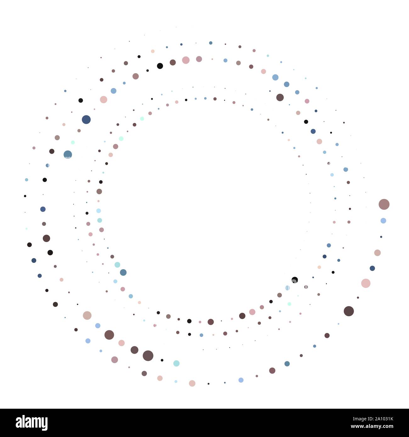 Points à points, aléatoire, demi-teinte de mouchetures cercle ...