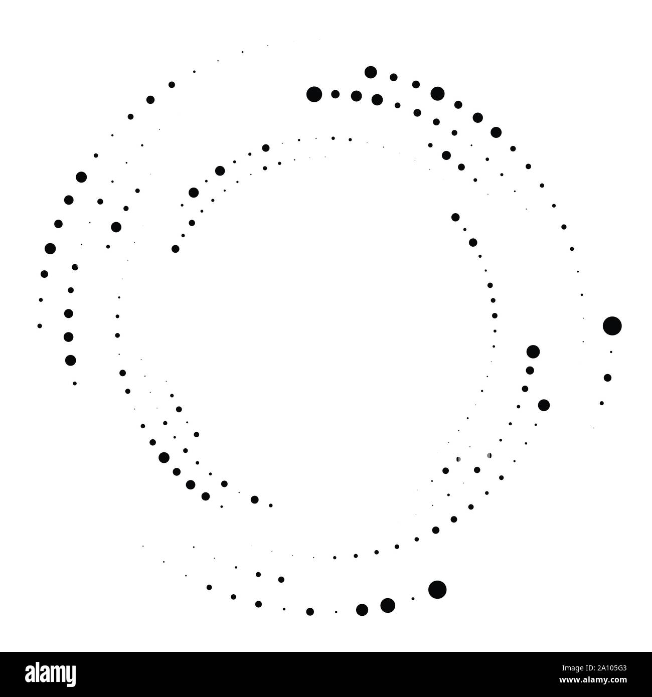 Points à points, aléatoire, demi-teinte de mouchetures cercle ...
