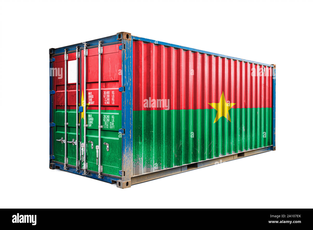 Le concept de Burkina Faso l'import-export, le transport de conteneurs ...
