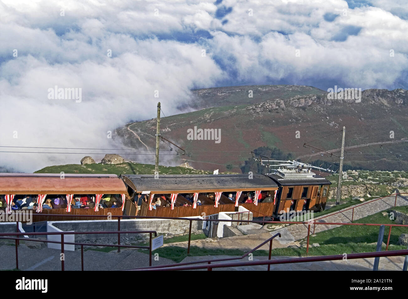 France.Pyrenees-Atlantiques .Le Petit Train de la Rhune vous conduit au ...
