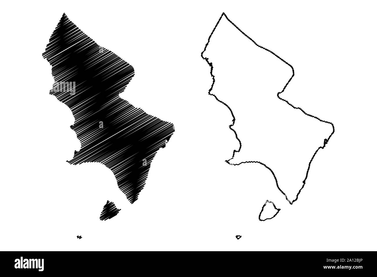 Pedernales (République dominicaine, Haïti, les provinces de la ...