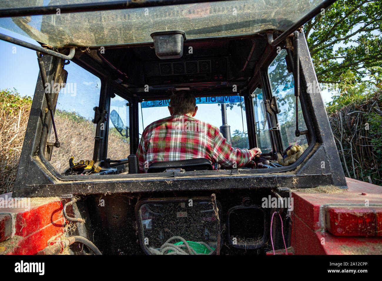 Le tracteur, moderne, de l'Agriculture, rouge, vente au détail, l ...