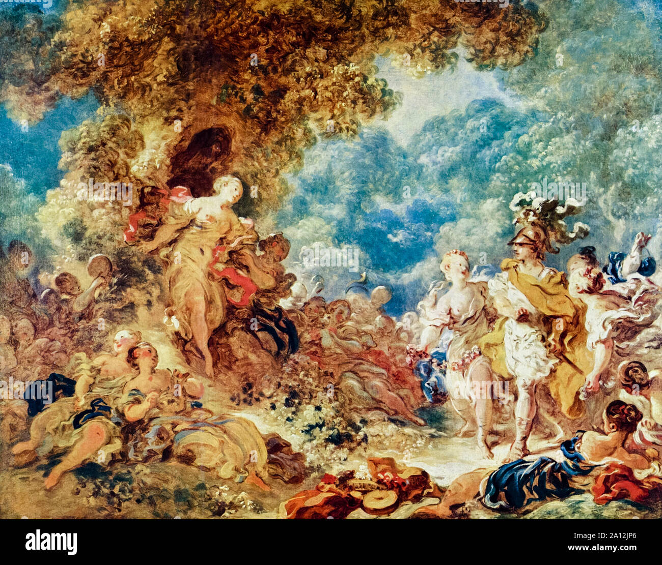 Jean-Honoré Fragonard, Rinaldo dans le jardin du palais de Armida ...