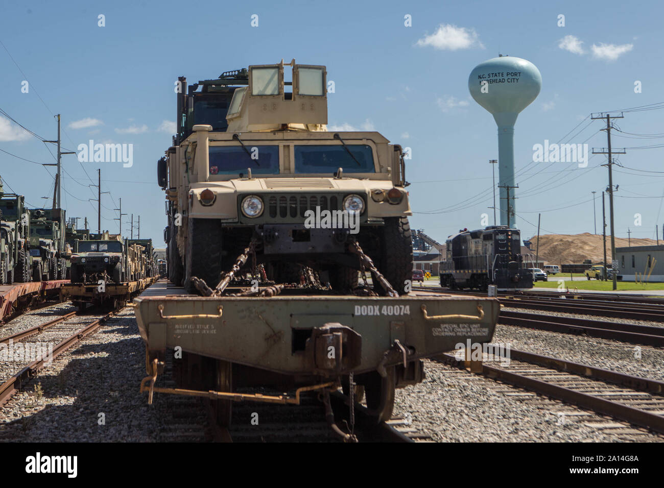 U.S. Marine Corps de véhicules II Marine Expeditionary Force sont ...