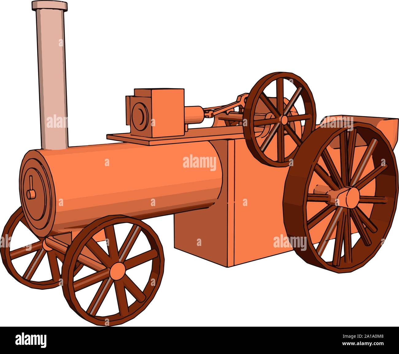 Vieux train set jouet Banque d'images vectorielles - Alamy