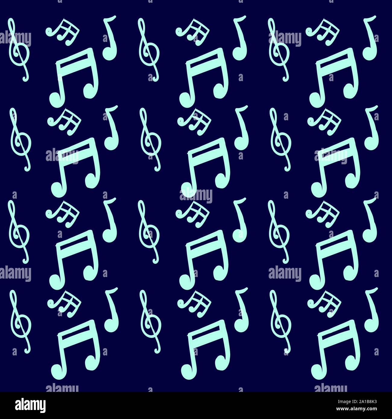 Music notes seamless wallpaper Banque de photographies et d’images à ...