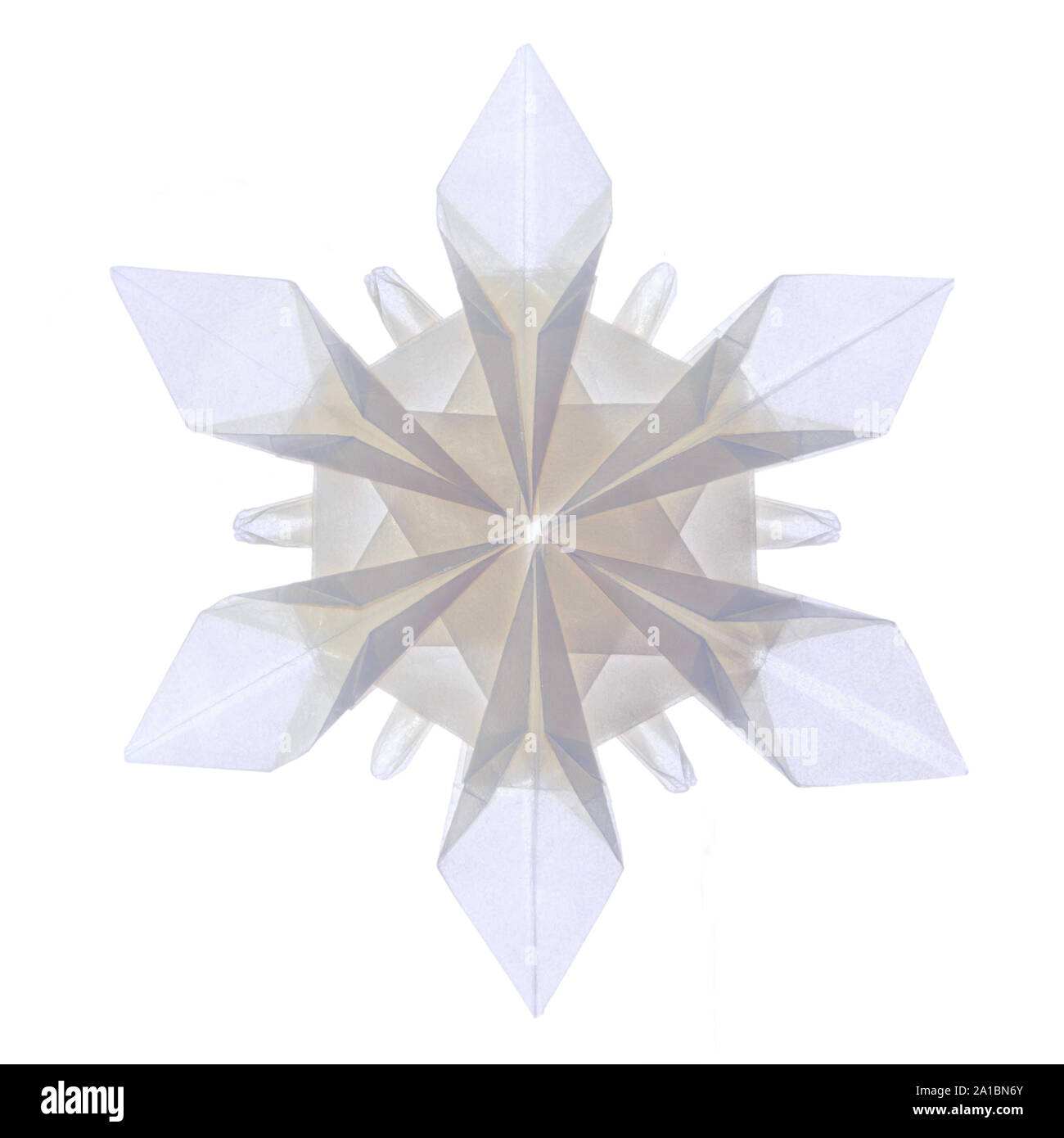 Flocon de neige origami Banque de photographies et d’images à haute ...