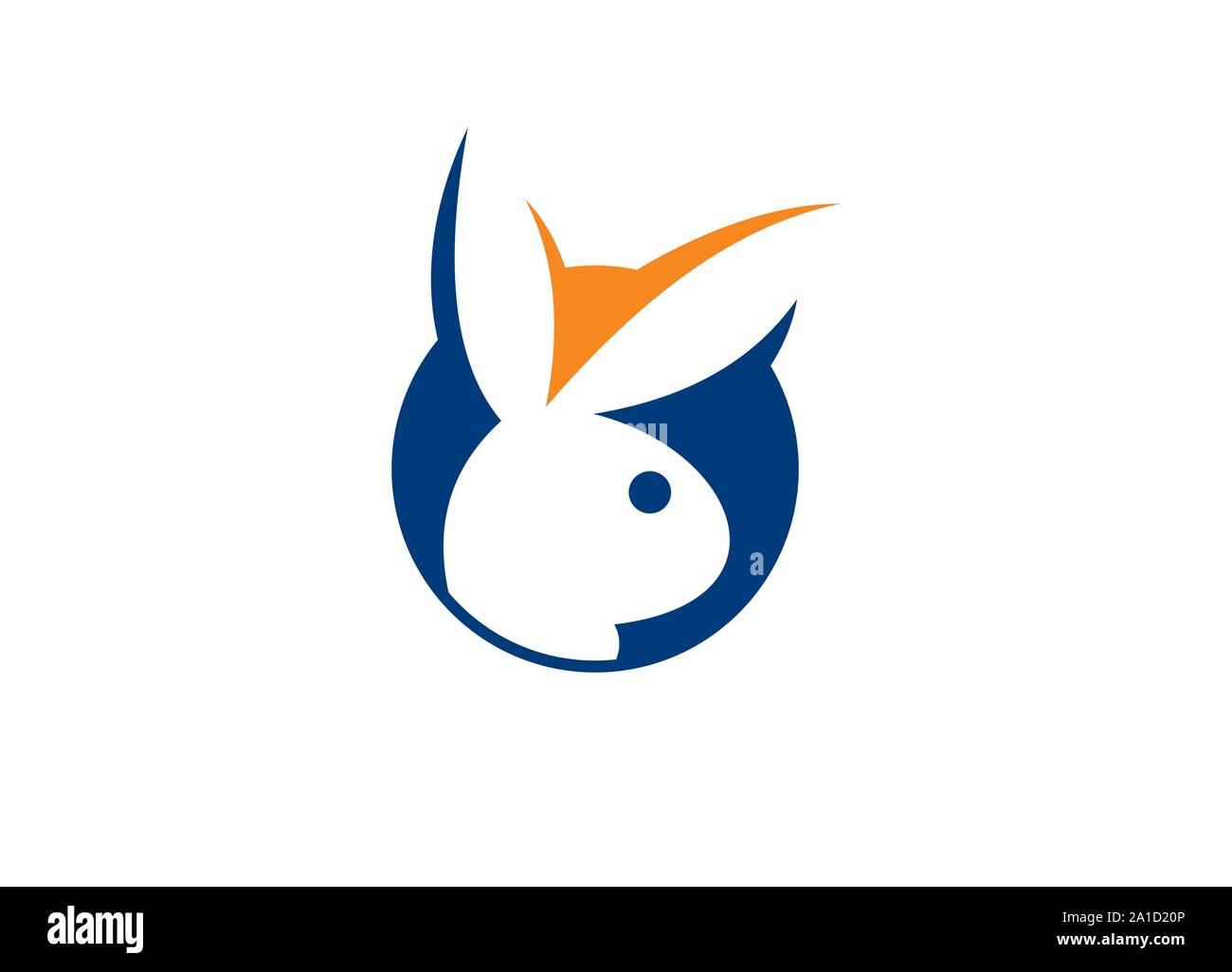 Logo Lapin drôle de concept. Logo Lapin mignon Lapin, icône vecteur ...