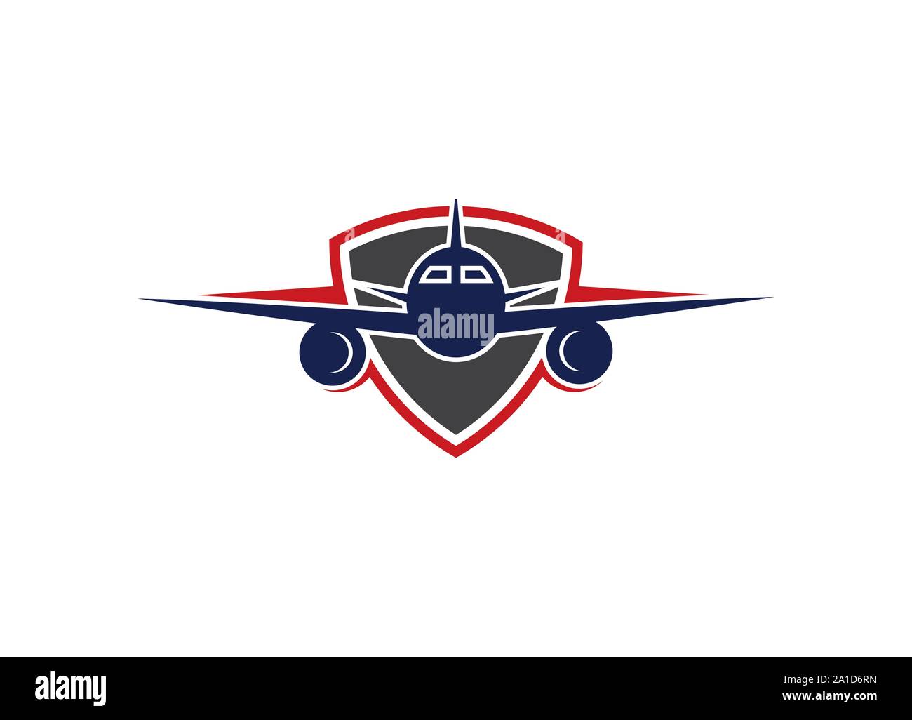 L'icône avion vector illustration Logo design, modèle Airplane company ...