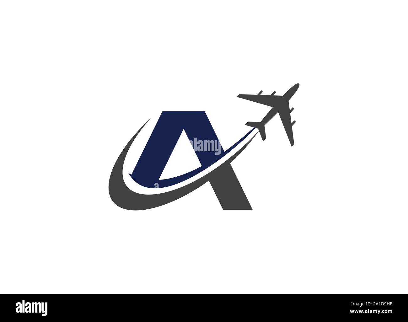 L'icône avion vector illustration Logo design, modèle Airplane company ...