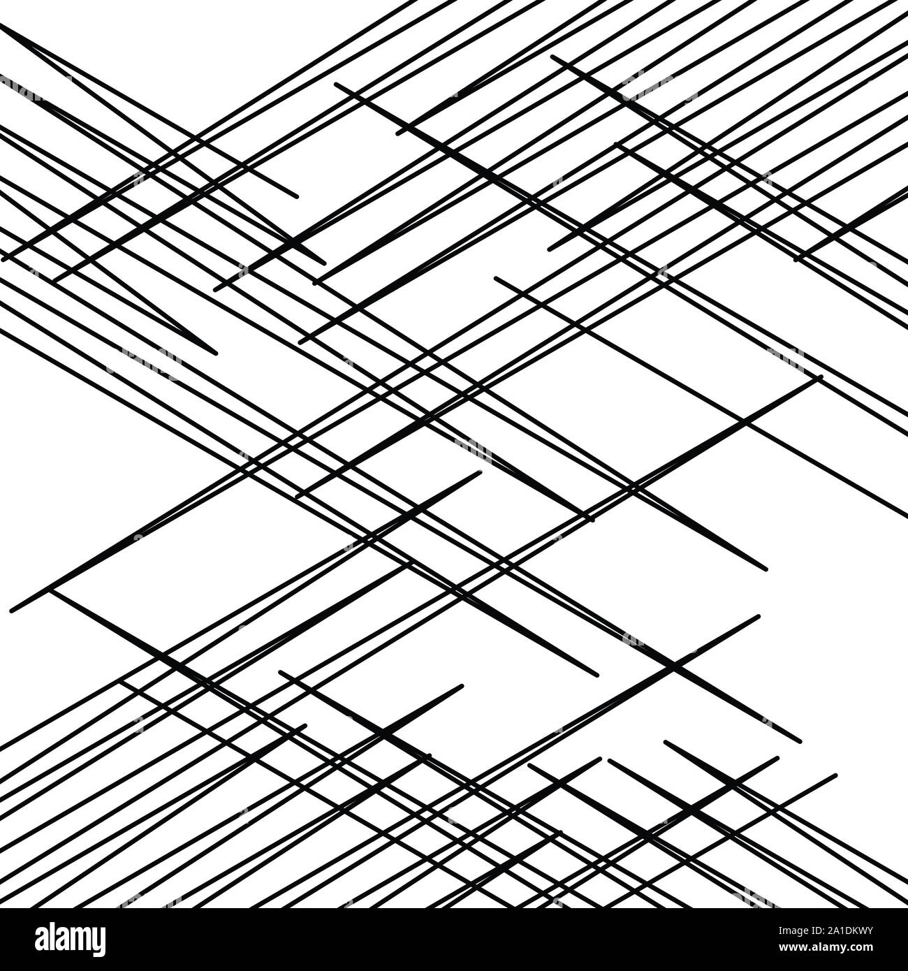 Matrice, grille, l'engrènement des intersections de lignes irrégulières ...