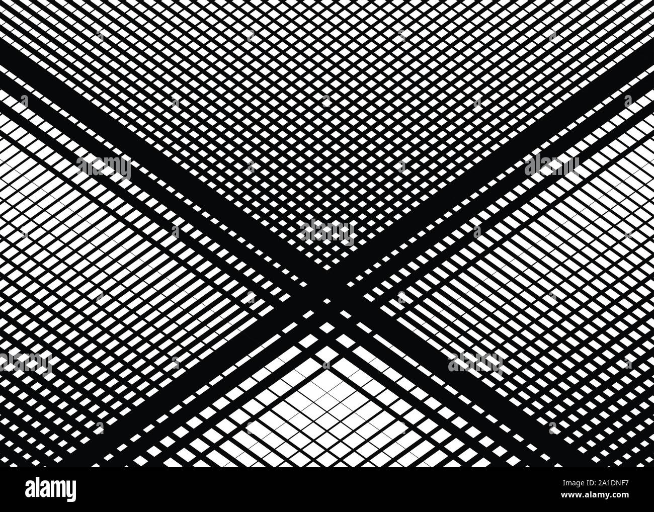 Matrice, grille, l'engrènement des intersections de lignes irrégulières ...