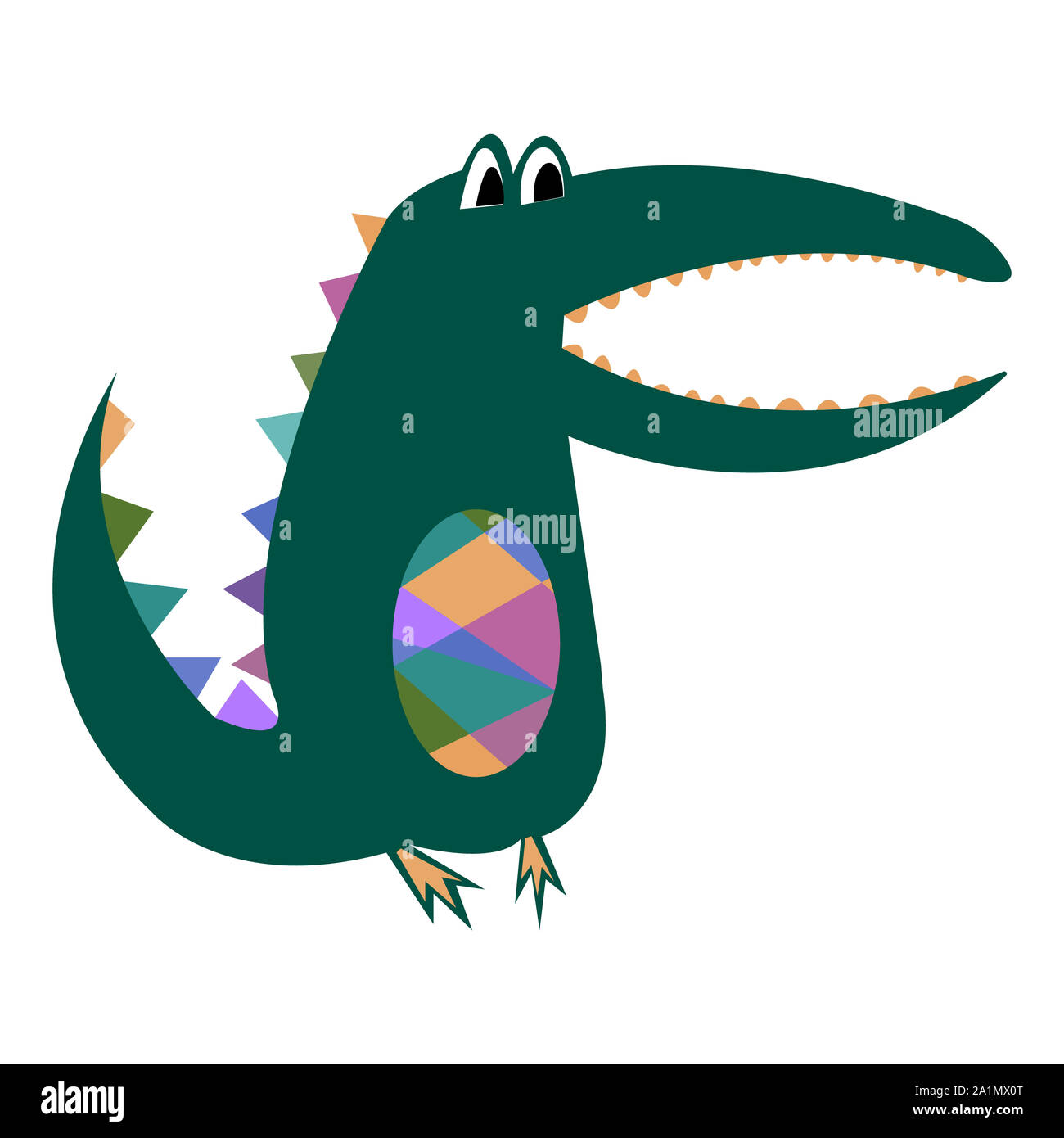 Baby crocodile cartoon illustration Banque de photographies et d’images ...