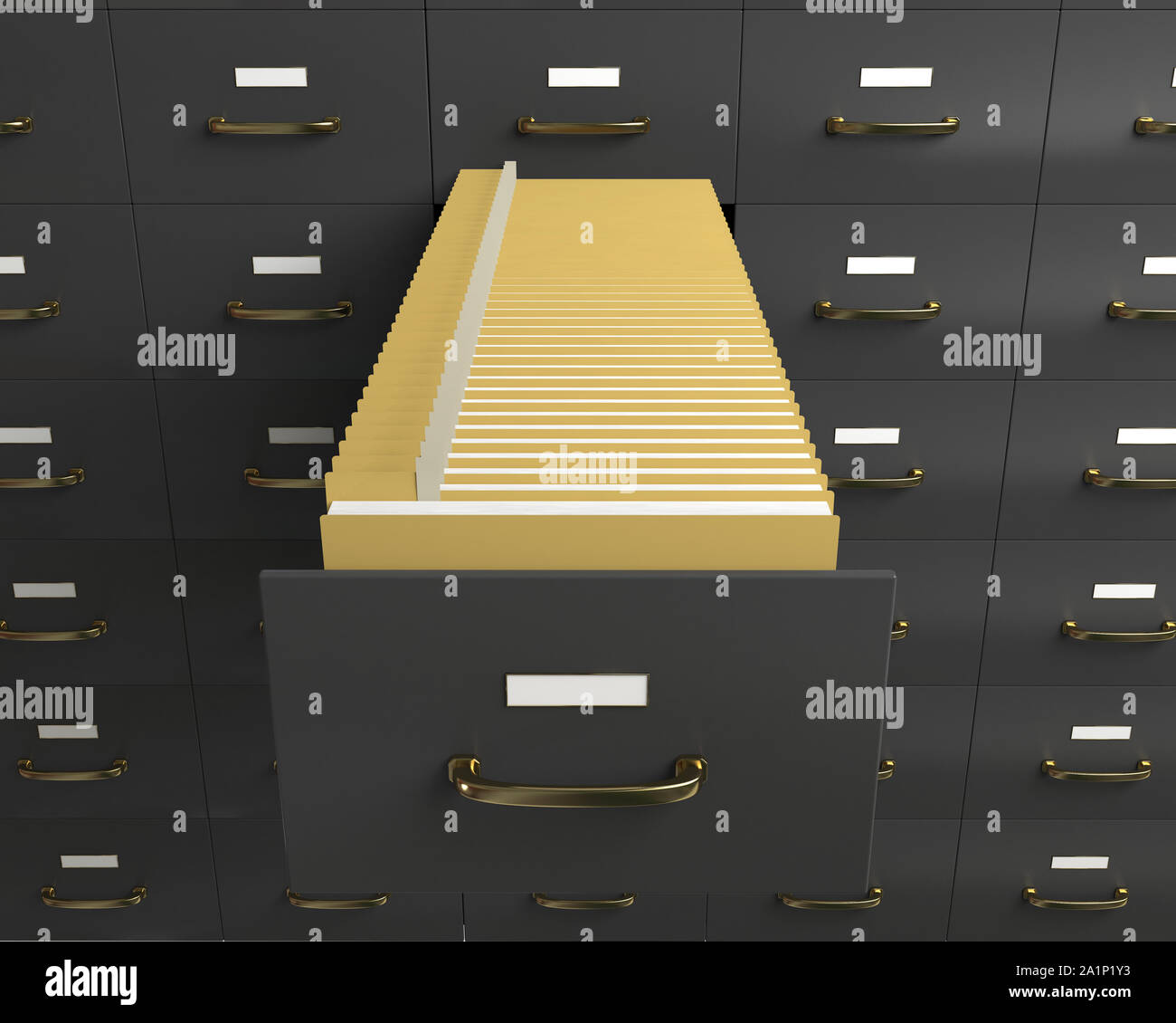 Armoire de classement de dossiers dans tiroir Photo Stock - Alamy