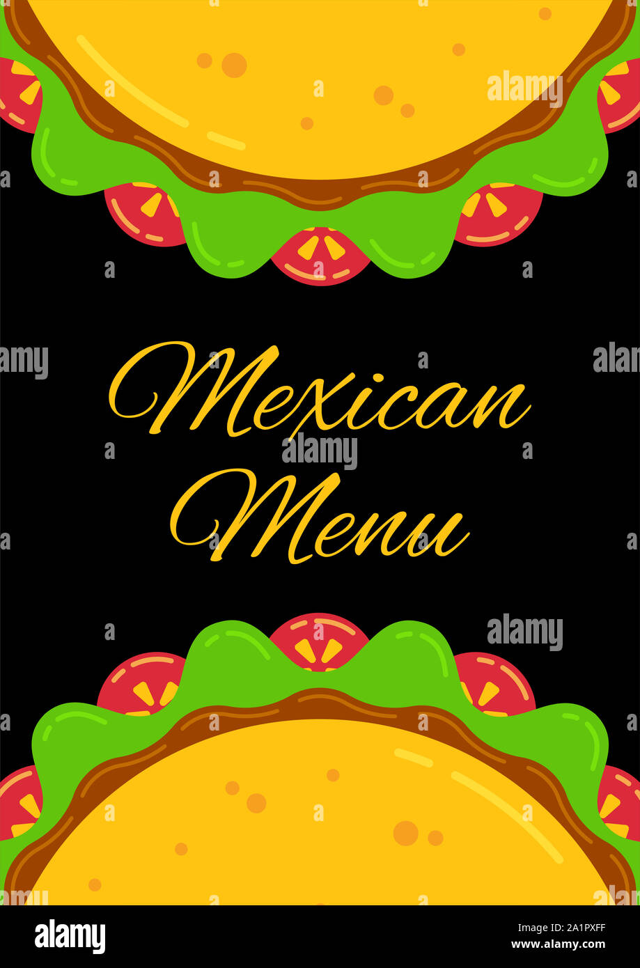 Mexican restaurant menu card template Banque de photographies et d ...