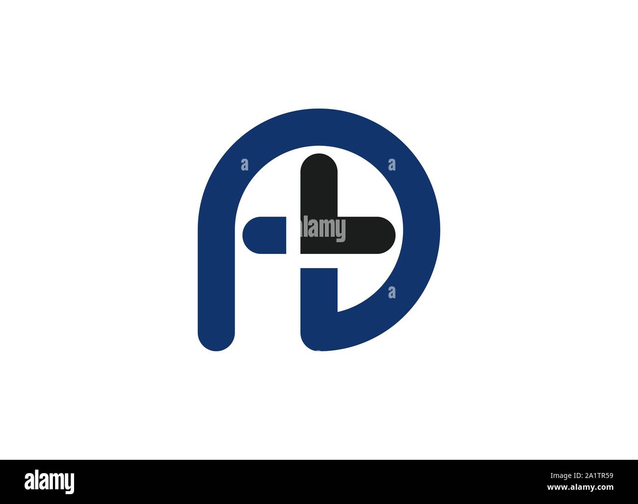 Logo P, P avec plus logo, logo médicale Image Vectorielle Stock - Alamy