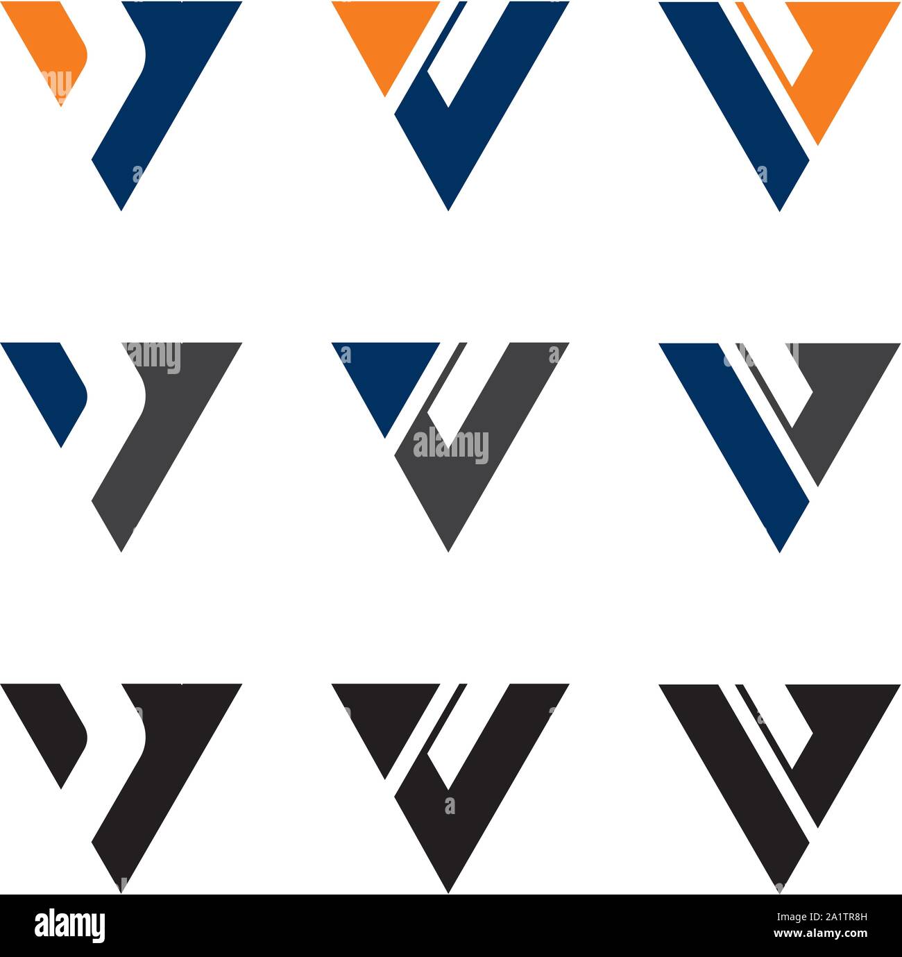 V letter logo Banque de photographies et d’images à haute résolution ...