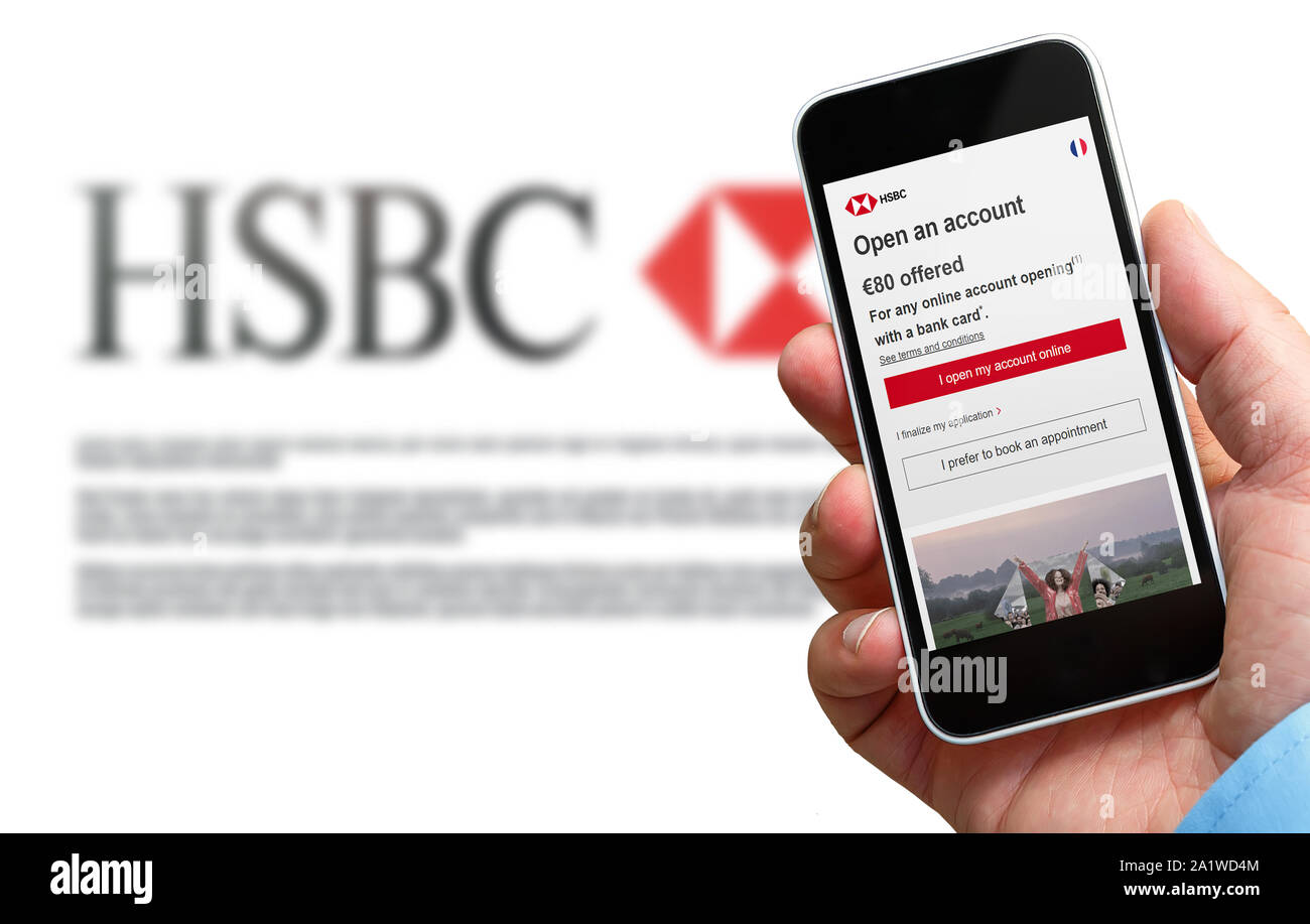 Logo de l'entreprise hsbc france Banque de photographies et d’images à ...