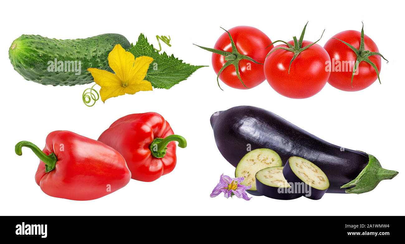 Tomate aubergine au poivre Banque de photographies et d’images à haute ...