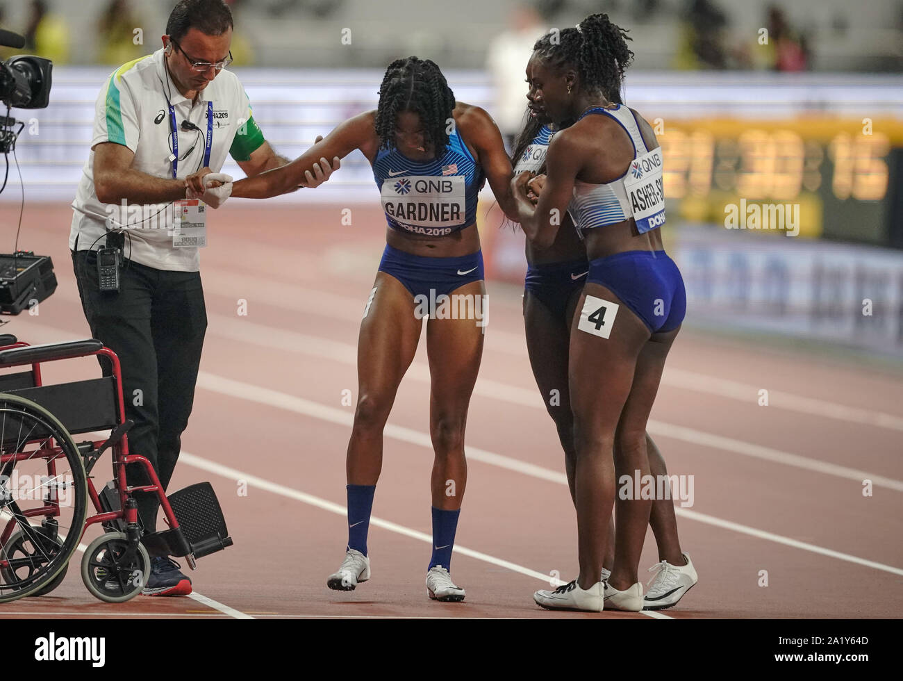 Women Athletics Injury Banque De Photographies Et D Images à Haute
