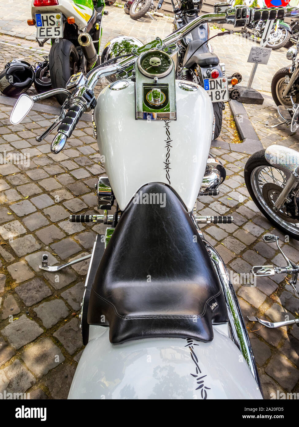Harley Davidson Motorcycle Custom Paint Banque d'image et photos - Alamy