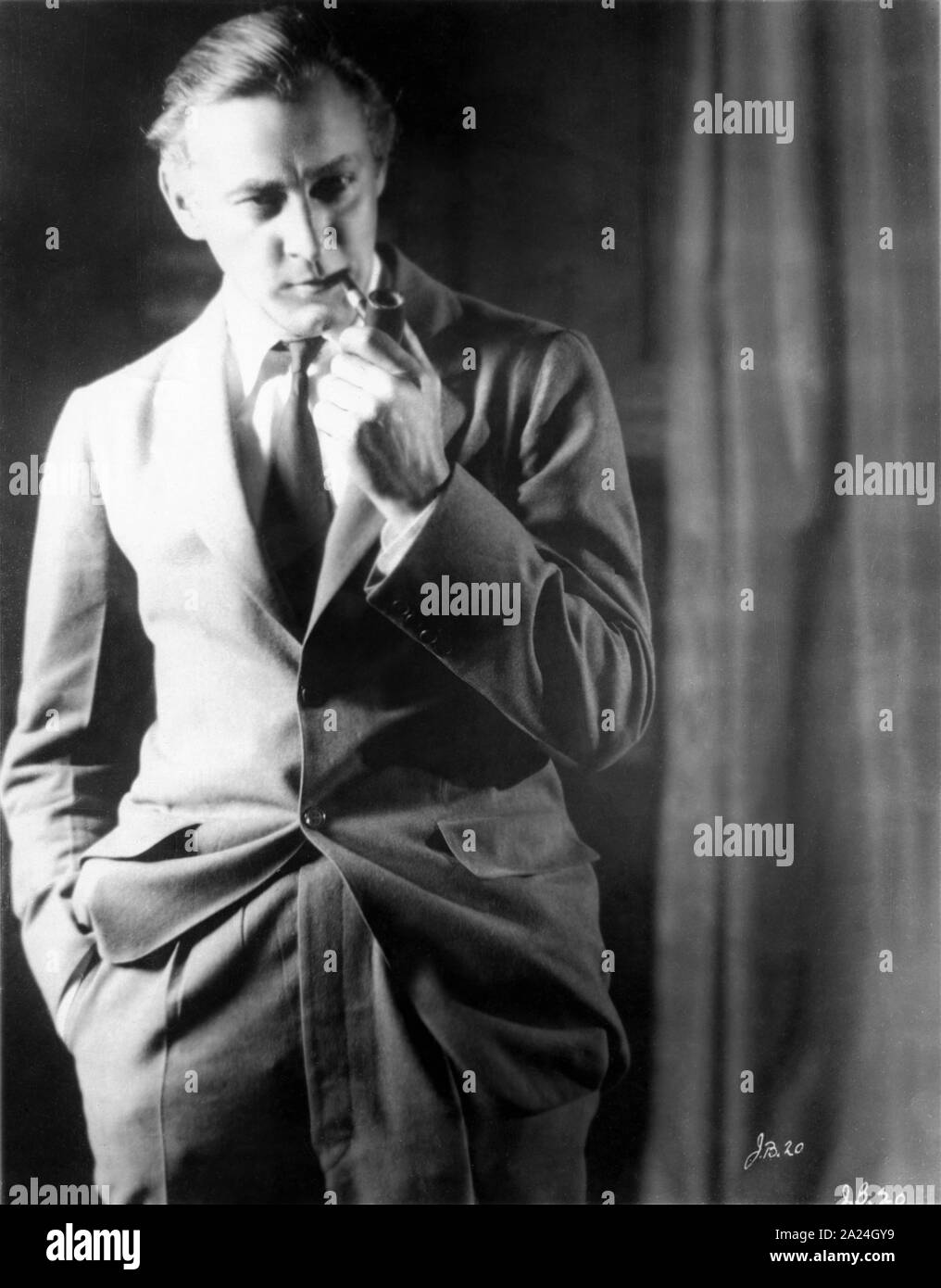 Portrait de beau brummel Banque d'images noir et blanc - Alamy