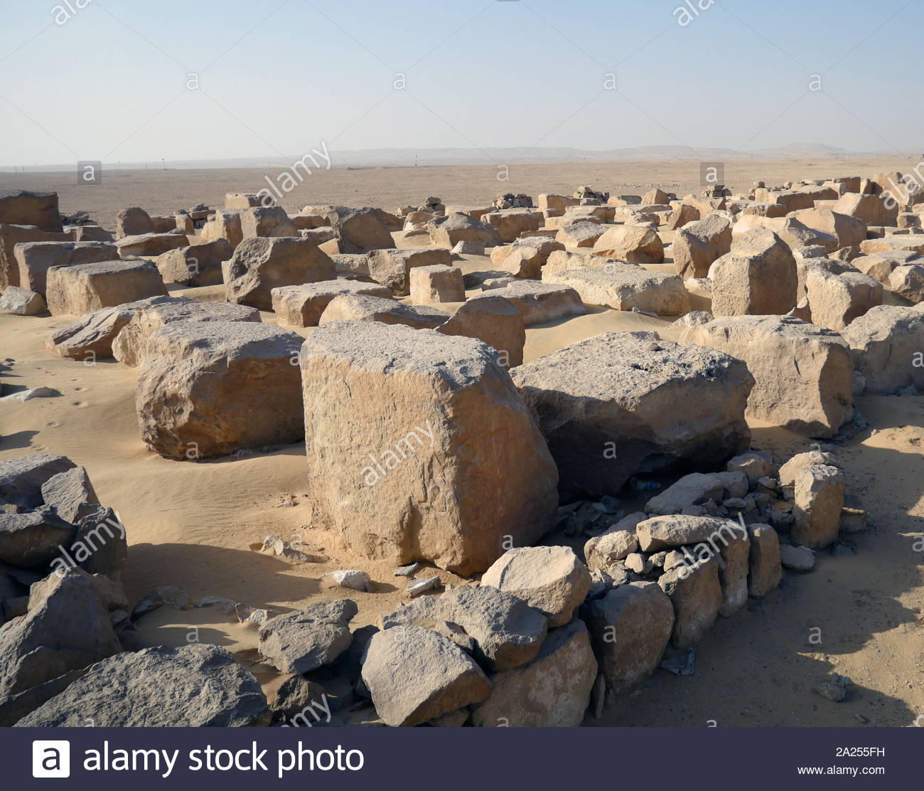Grande pierre à partir de l'original couvrant de la Pyramide Rouge, la ...