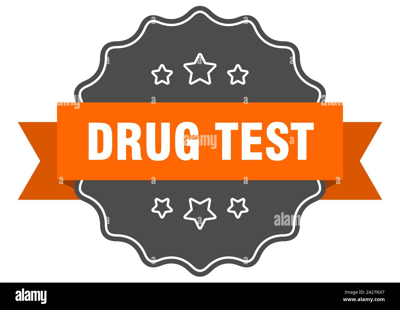 Test de drogue joint isolés. drug test étiquette orange test de ...