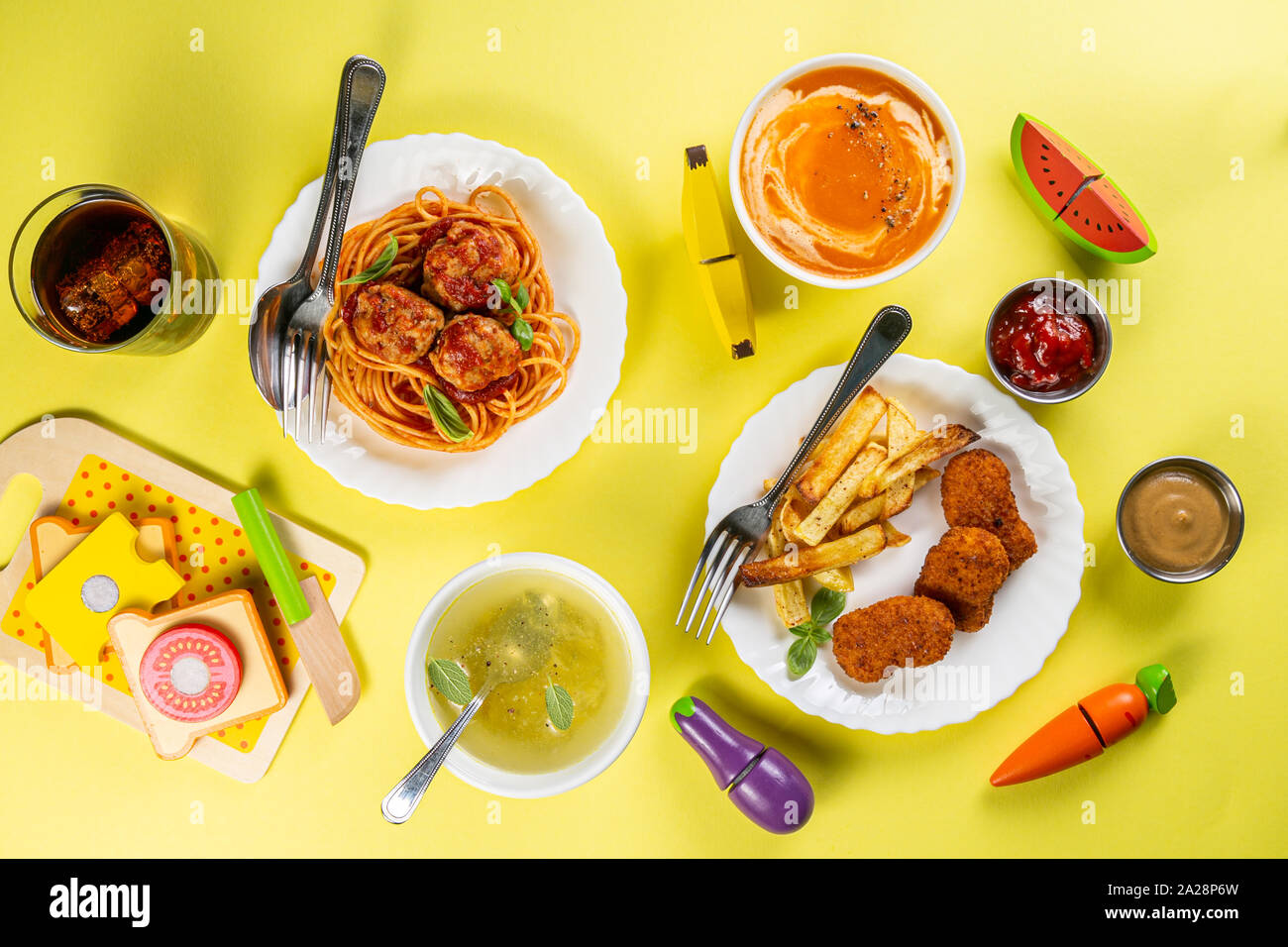 Modele de menu pour enfants Banque de photographies et d’images à haute ...