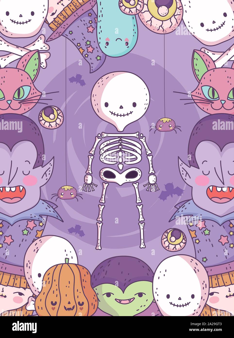 Squelette qui rit Banque d'images vectorielles - Alamy