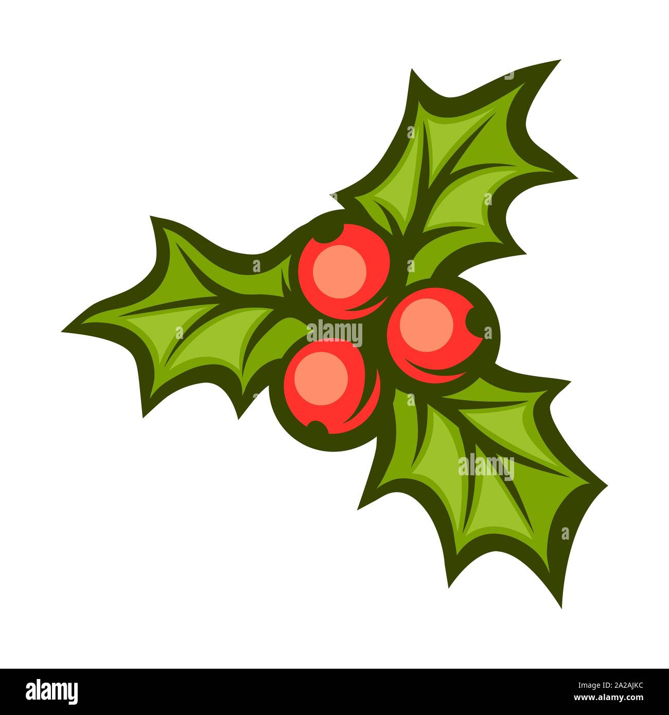 Feuille de houx Banque d'images vectorielles - Alamy