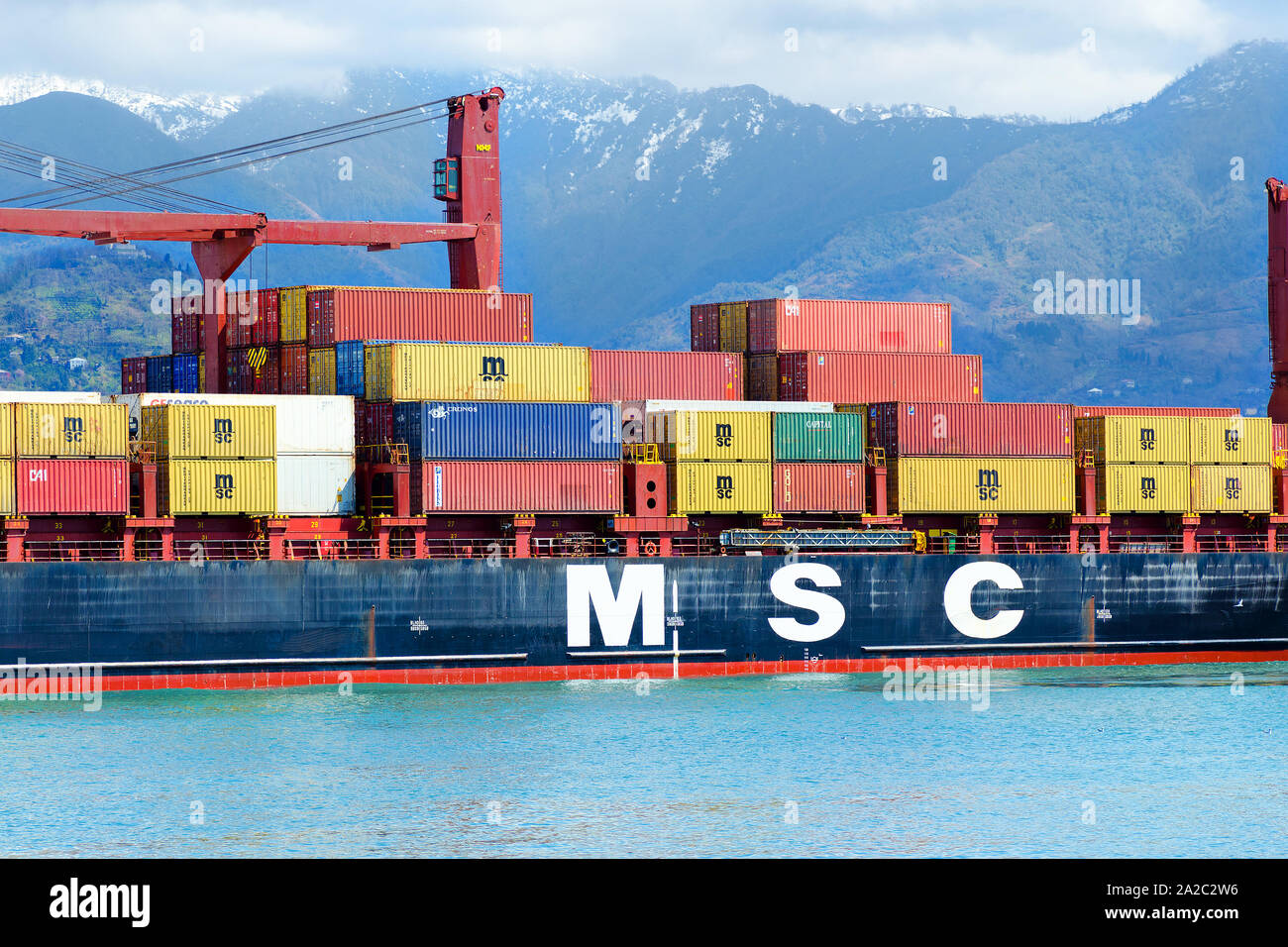 Porte conteneurs msc Banque de photographies et d’images à haute ...