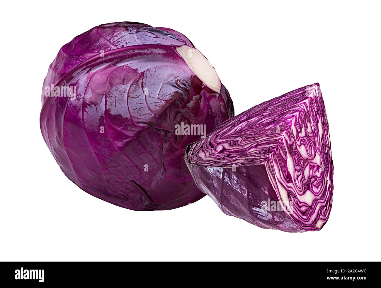 Salade de chou rouge aux fruits Banque de photographies et d’images à ...