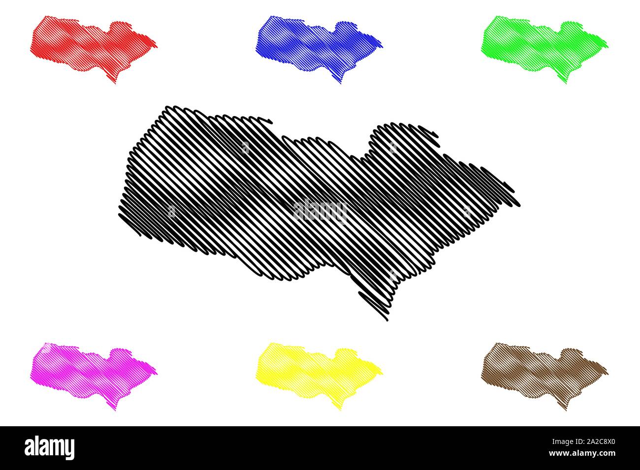 La province de Baoruco (République dominicaine, Haïti, les provinces de ...