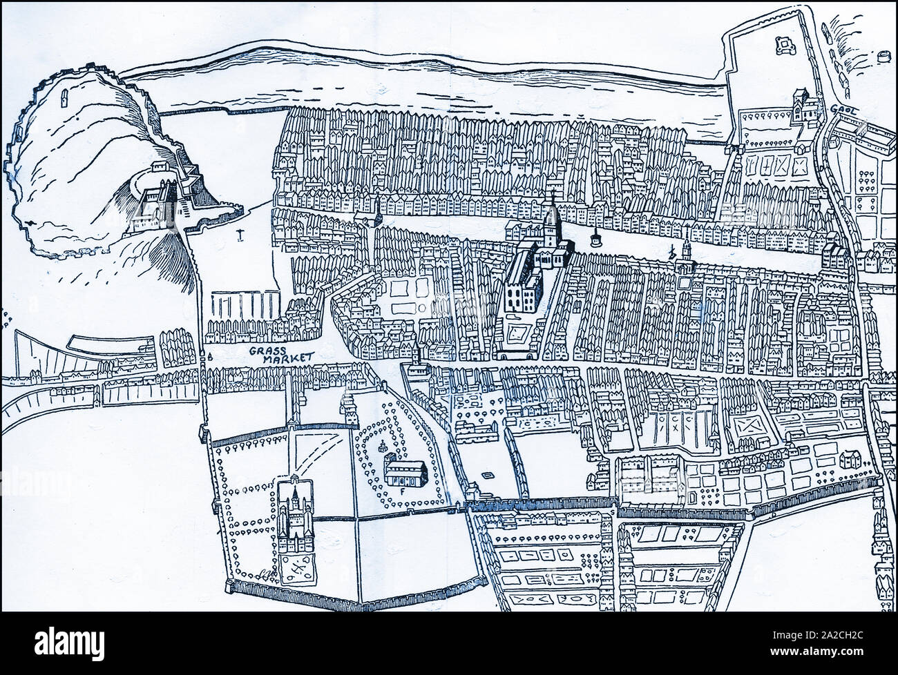 Ancien plan d'edimbourg Banque de photographies et d’images à haute ...
