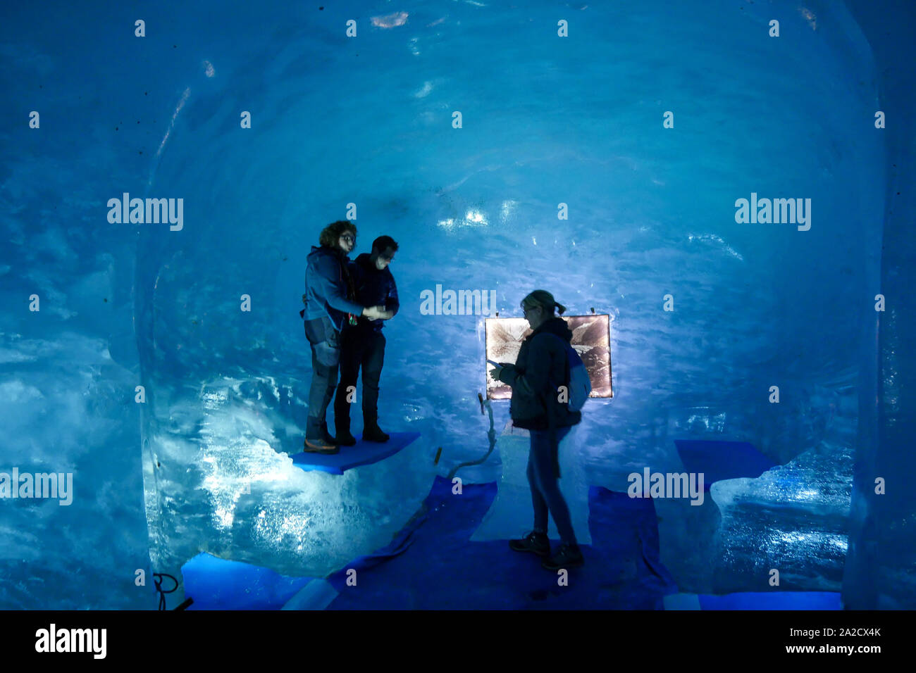 Grotte de la mer de glace Banque de photographies et d’images à haute ...