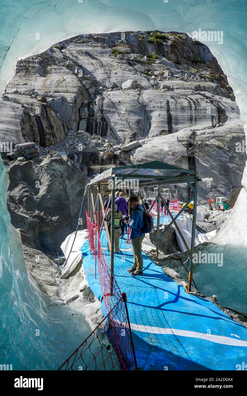 Grotte de la mer de glace Banque de photographies et d’images à haute ...