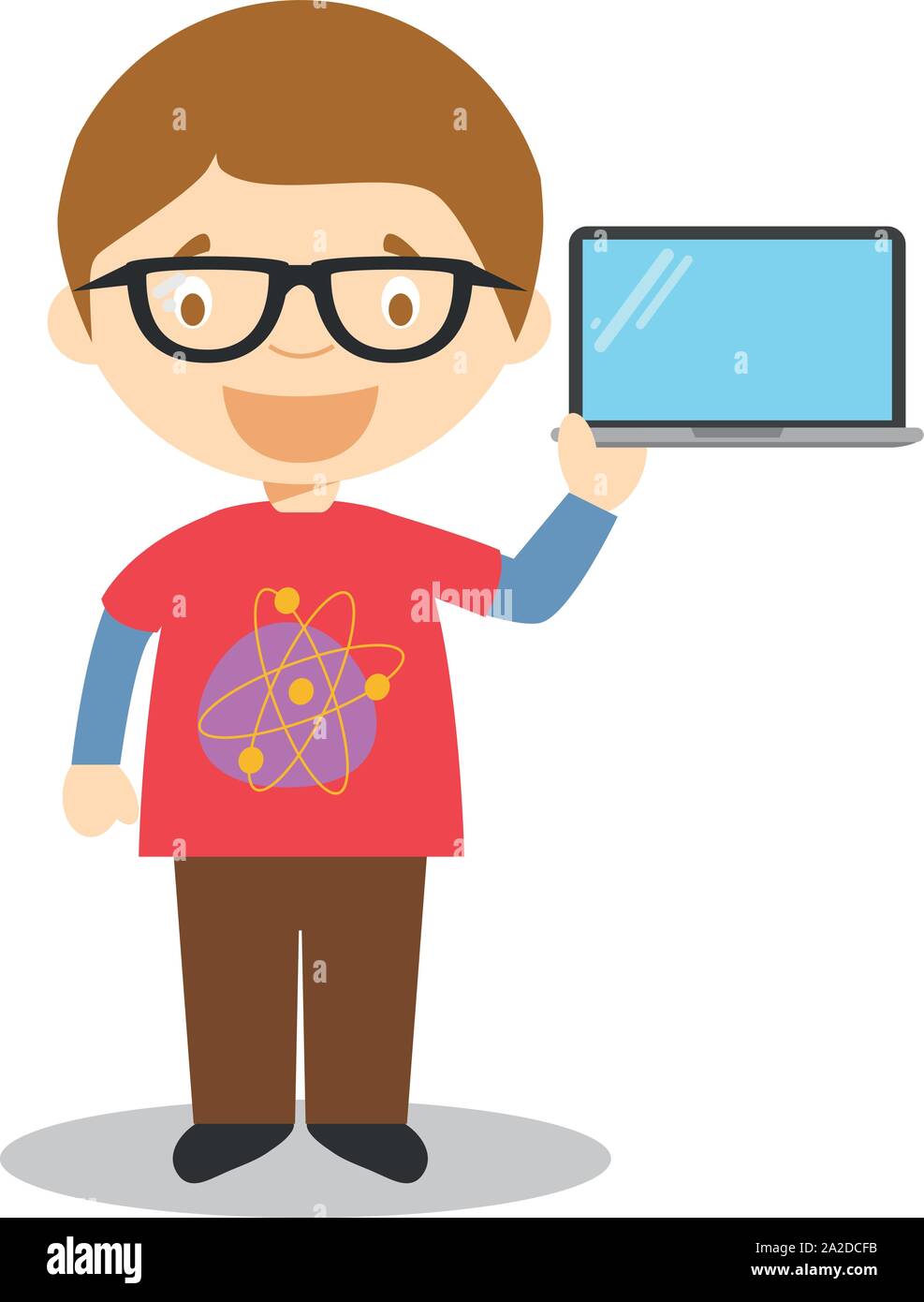 Programmer cartoon illustration Banque d'images vectorielles - Alamy