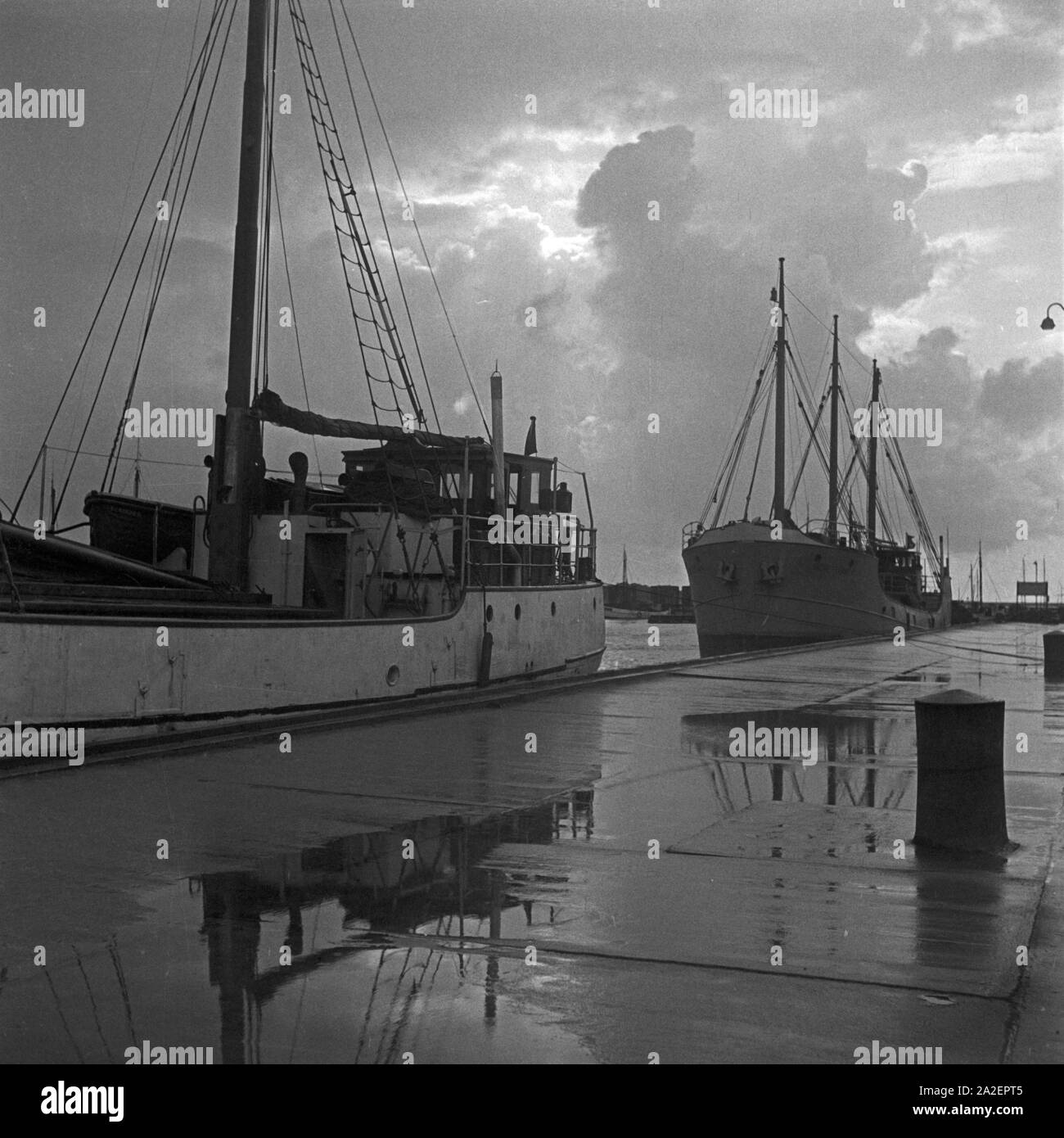 Deutschland 1930er jahre ship au port de koenigsberg en prusse ...