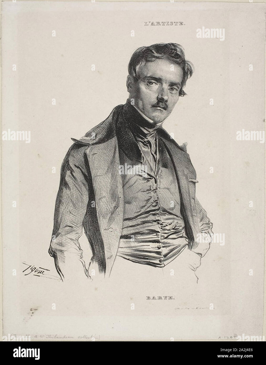 Sculptor antoine louis barye Banque de photographies et d’images à ...