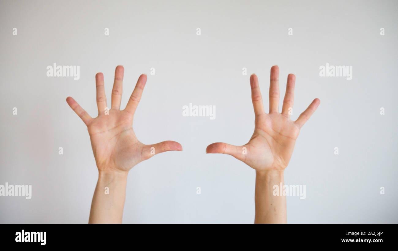 Dix doigts Banque de photographies et d’images à haute résolution - Alamy