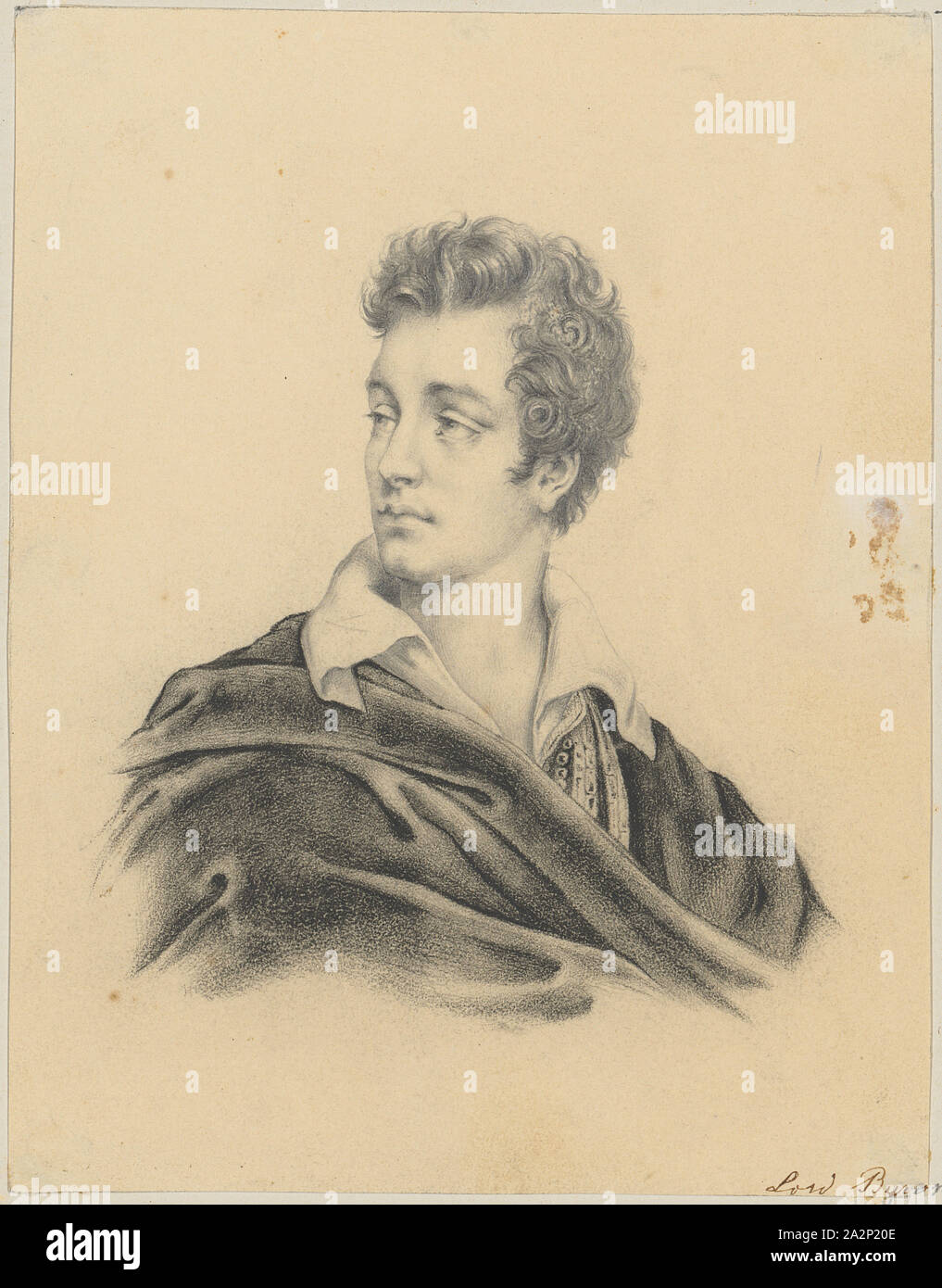 Portrait de seigneur byron 1788 1824 Banque de photographies et d ...