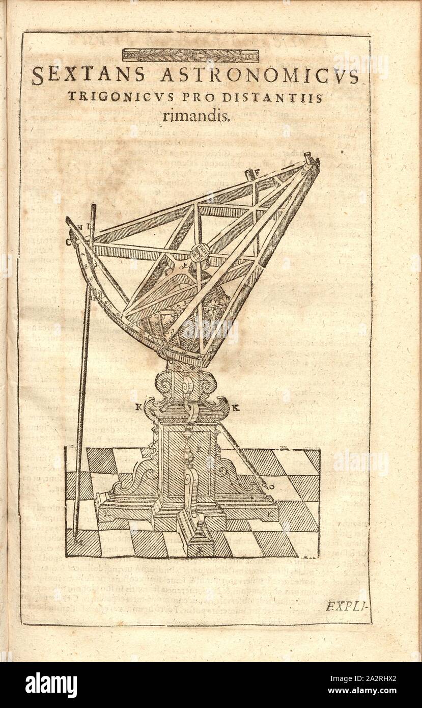 Le sextant astronomique étudiée Distantiis, Illustration d'un sextant ...